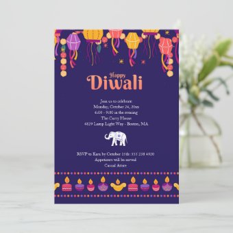 Happy Diwali Party Invitation | Zazzle