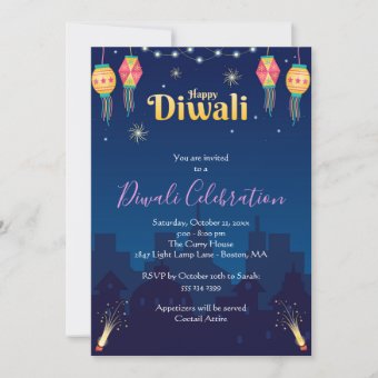 Happy Diwali Party Invitation | Zazzle
