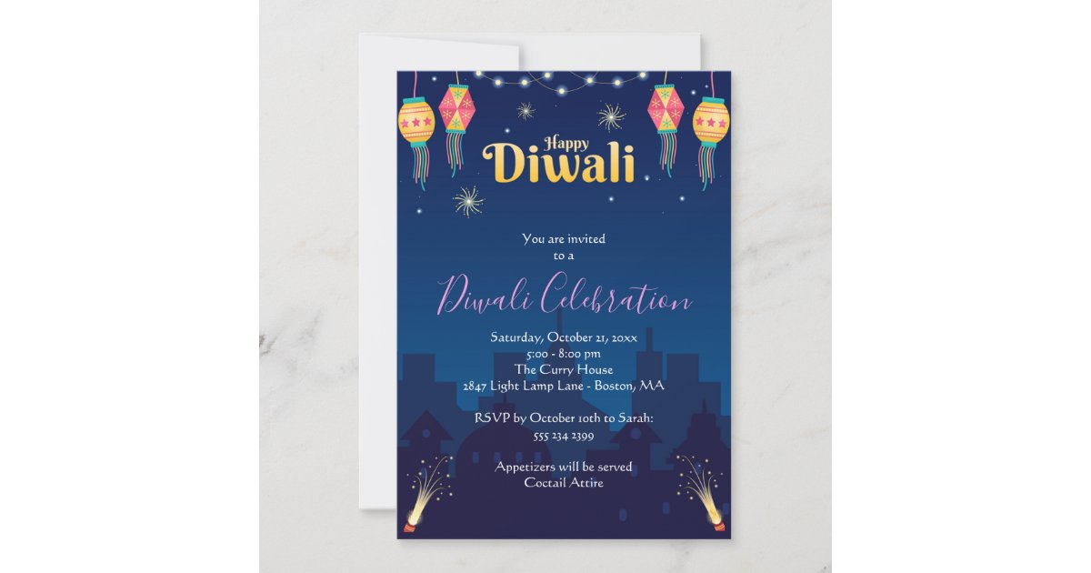 Happy Diwali Party Invitation | Zazzle