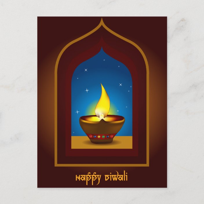 Happy Diwali Postcard | Zazzle.com