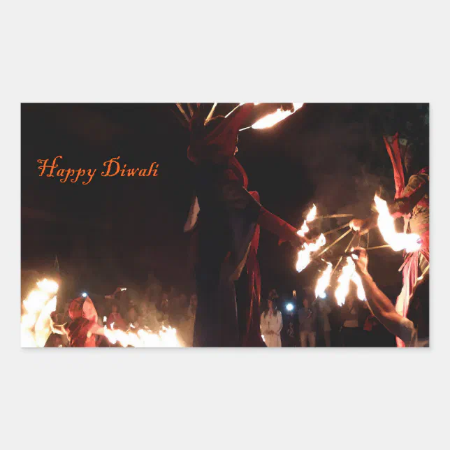 Happy Diwali Rectangle Stickers, Glossy Rectangular Sticker | Zazzle