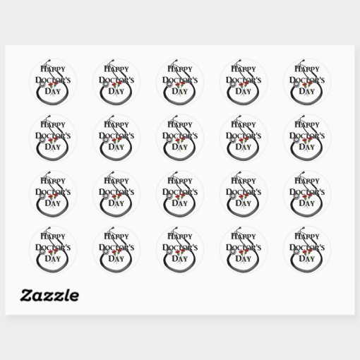 Happy Doctor's Day Classic Round Sticker | Zazzle