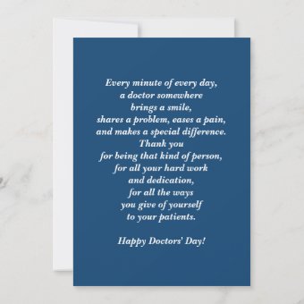 Happy Doctors' Day Customizable Greeting Cards | Zazzle