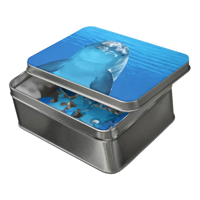 Happy Dolphin Jigsaw Puzzle | Zazzle