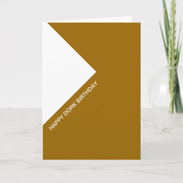 Happy Dork Birthday Card | Zazzle