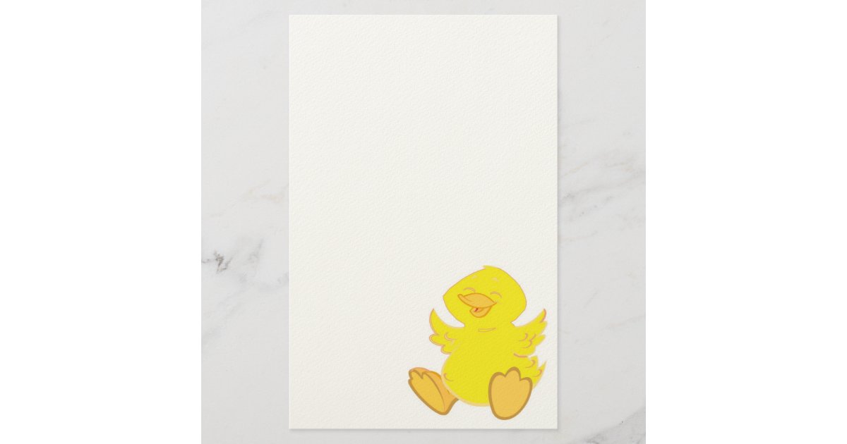 Happy Duck Stationary Stationery | Zazzle