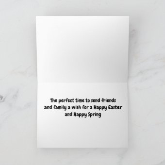 HAPPY **EASTER** AND HAPPY **SPRING** HOLIDAY CARD | Zazzle