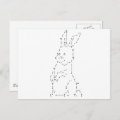 Happy Easter ASCII Bunny Art Holiday Postcard | Zazzle