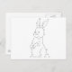 Happy Easter ASCII Bunny Art Holiday Postcard | Zazzle