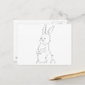 Happy Easter ASCII Bunny Art Holiday Postcard | Zazzle