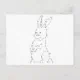 Happy Easter ASCII Bunny Art Holiday Postcard | Zazzle