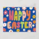 HAPPY EASTER Bubble Letters Colorful Spring CUSTOM Postcard | Zazzle