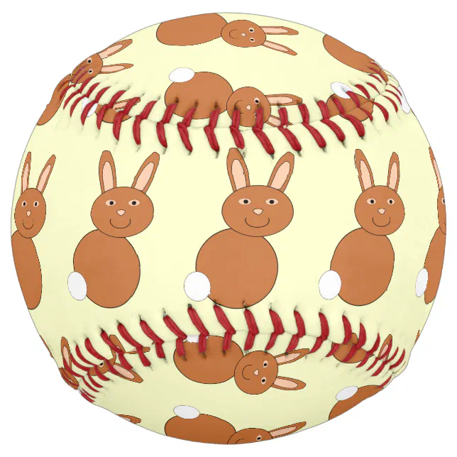 Happy Easter Bunny Softball | Zazzle