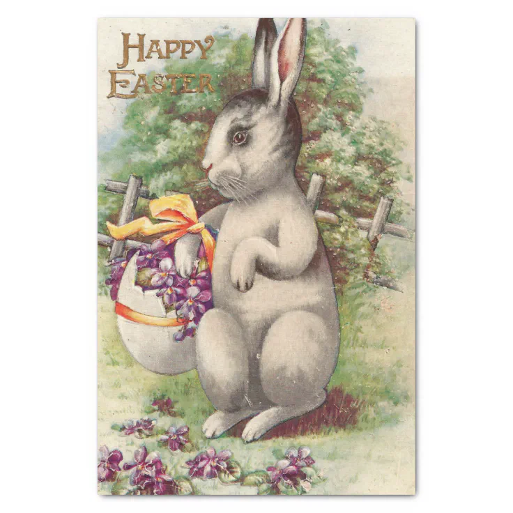 Happy Easter Bunny Tissue Paper | Zazzle