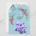 Happy Easter cardto attach to your flowers Thank You Card | Zazzle