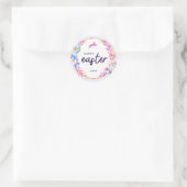 Happy Easter Classic Round Sticker | Zazzle
