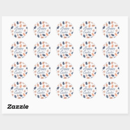 Happy Easter Classic Round Sticker | Zazzle