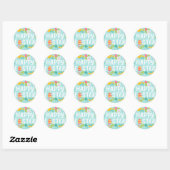 Happy Easter Classic Round Sticker | Zazzle