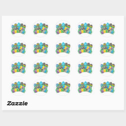 Happy Easter Classic Round Sticker | Zazzle