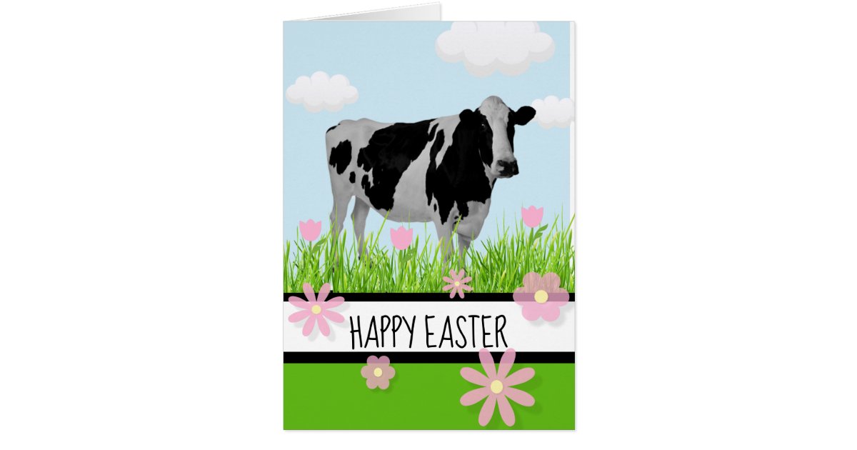 Happy Easter Cow | Zazzle