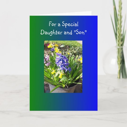 Happy Easter Daughter And Son In Law Card Hyacinth