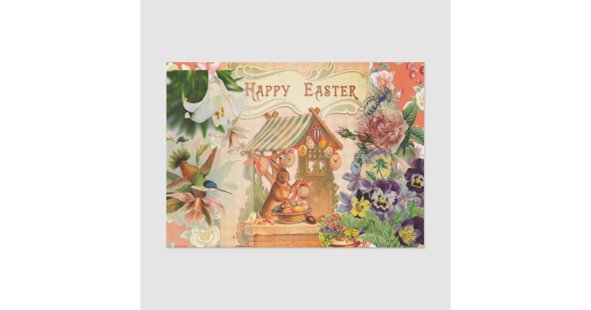 HAPPY EASTER DESIGNER Tissue Paper | Zazzle