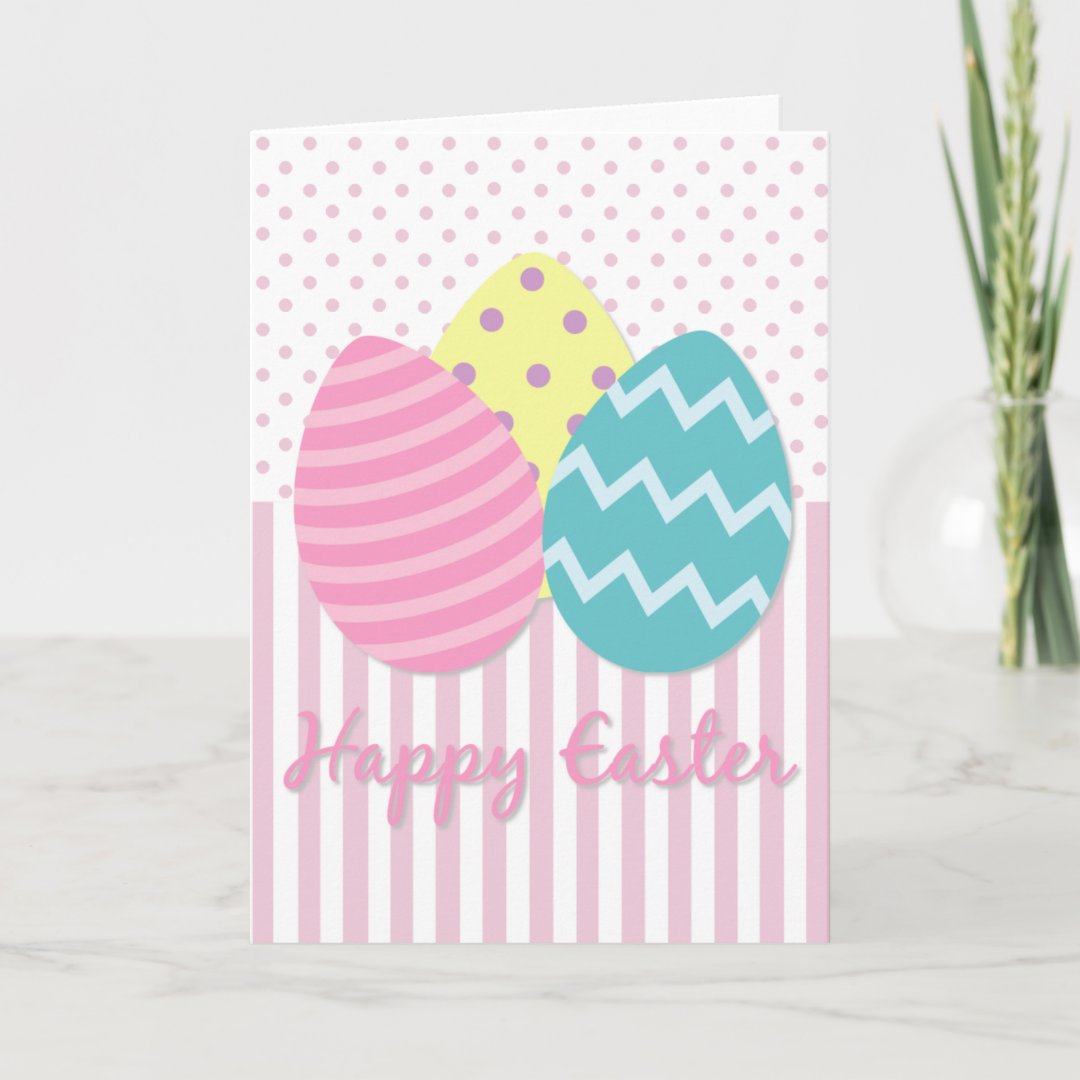 Happy Easter Easter Eggs Card | Zazzle
