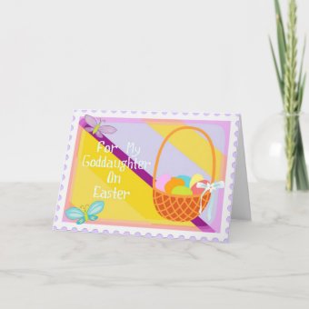Happy Easter Goddaughter Card | Zazzle