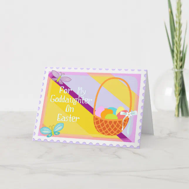 Happy Easter Goddaughter Card | Zazzle