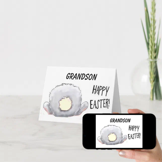 HAPPY EASTER ***GRANDSON** HOLIDAY CARD | Zazzle