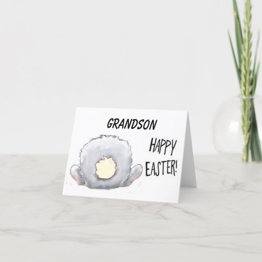 HAPPY EASTER ***GRANDSON** HOLIDAY CARD | Zazzle