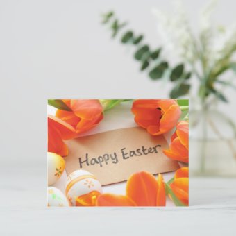 happy easter holiday postcard | Zazzle