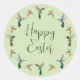 Happy Easter Hummingbird Classic Round Sticker | Zazzle