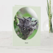 Happy Easter | Hummingbirds in Nest Photo | Holiday Card | Zazzle