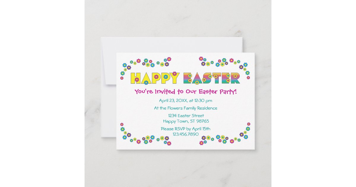 Happy Easter Invitation | Zazzle