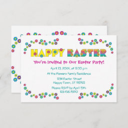 Happy Easter Invitation | Zazzle
