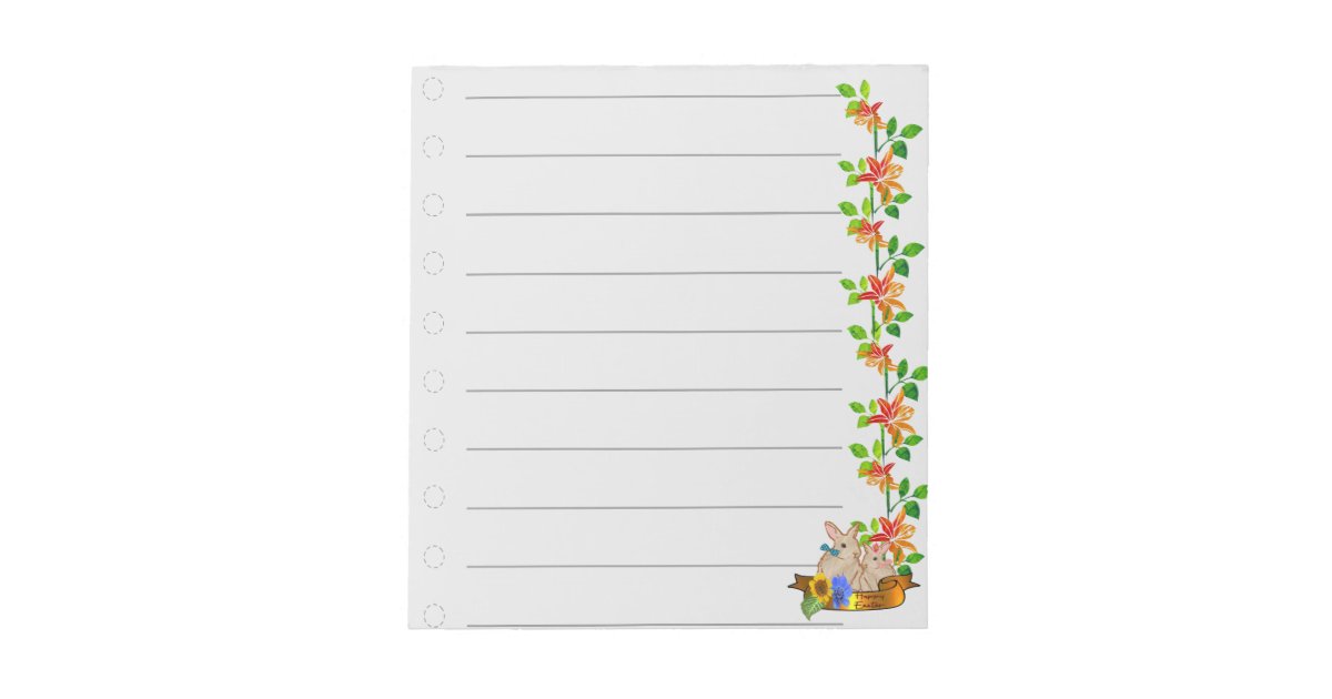 Happy Easter Notepad | Zazzle