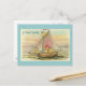 Happy Easter On A Sailboat Vintage Holiday Postcard | Zazzle