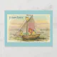 Happy Easter On A Sailboat Vintage Holiday Postcard | Zazzle