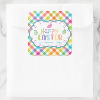 Happy Easter Personalized Sticker | Zazzle