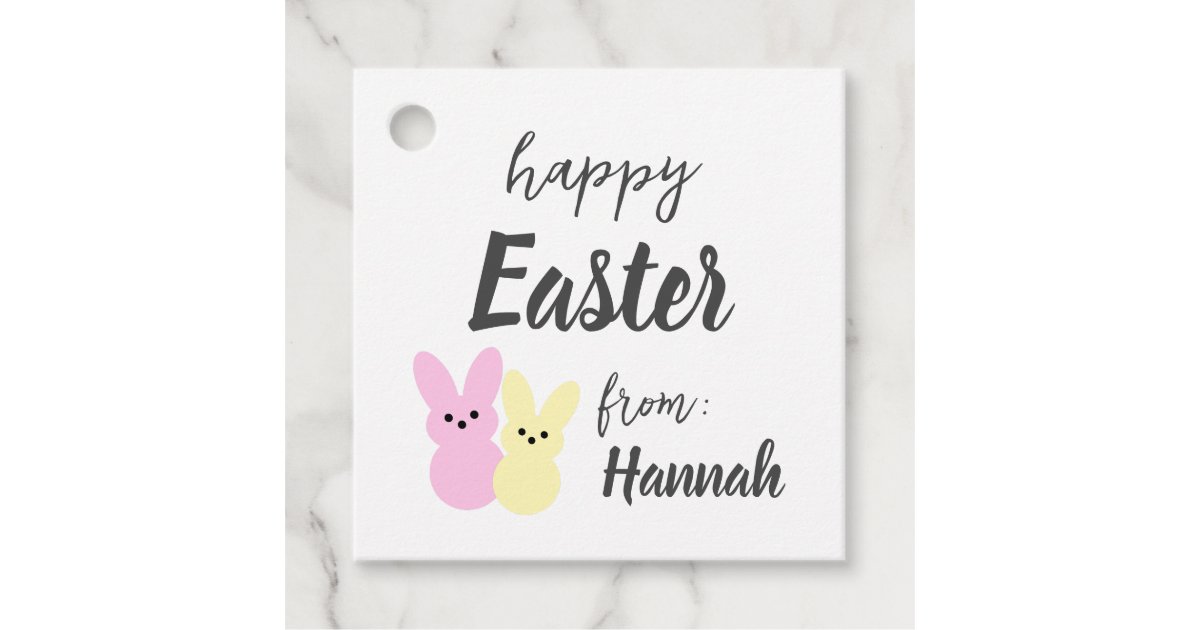 Happy Easter Personalized Tag | Zazzle