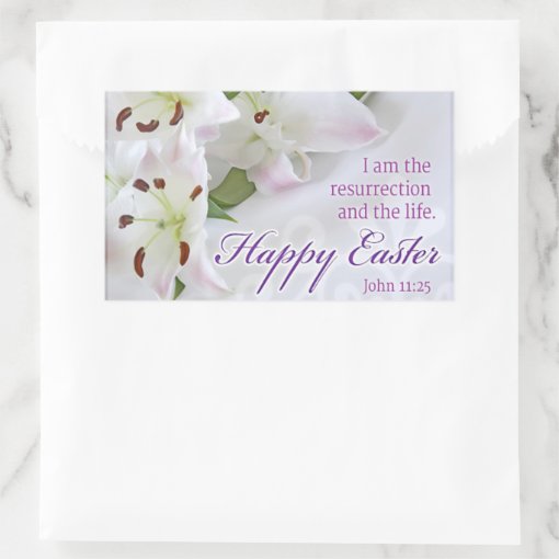 Happy Easter Rectangular Sticker | Zazzle