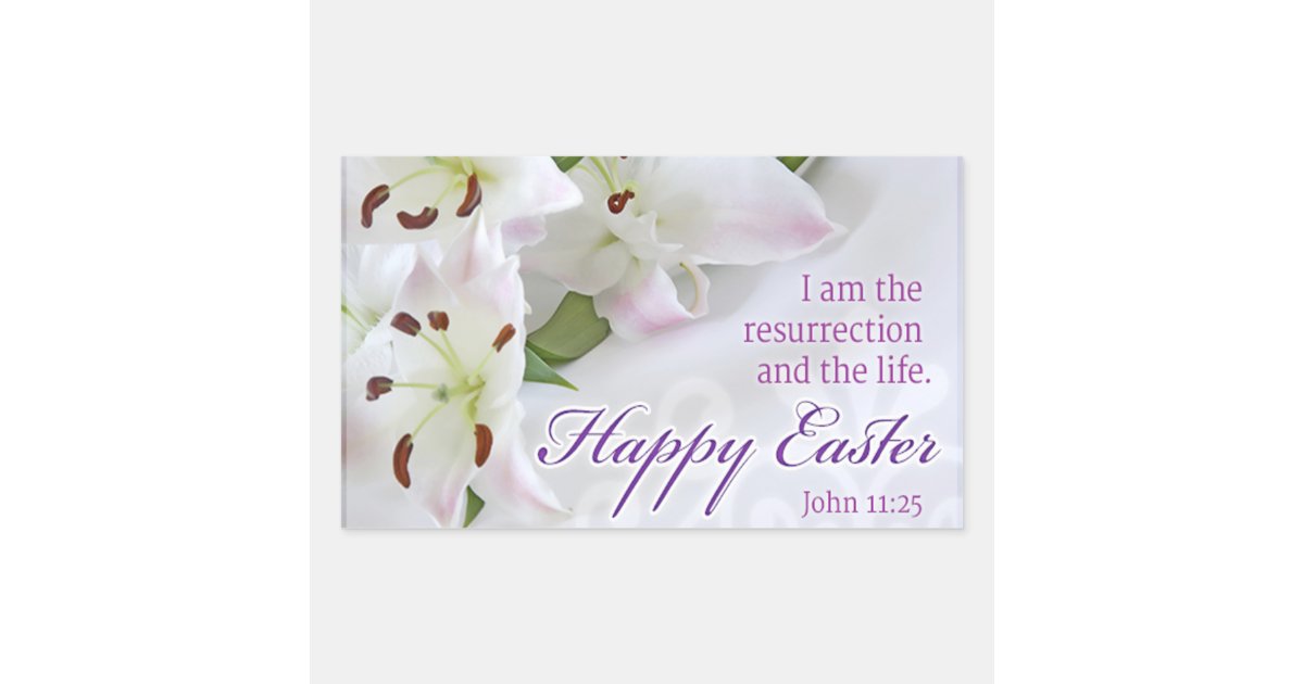 Happy Easter Rectangular Sticker | Zazzle