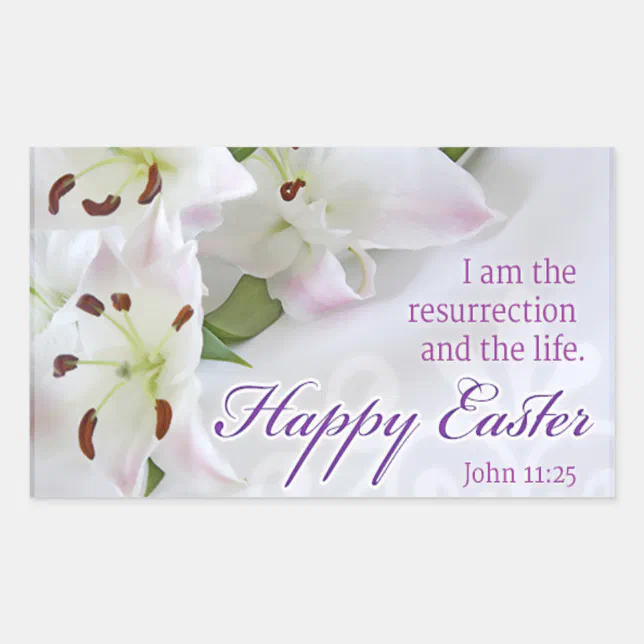 Happy Easter Rectangular Sticker | Zazzle