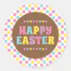 Happy Easter Round Sticker | Zazzle