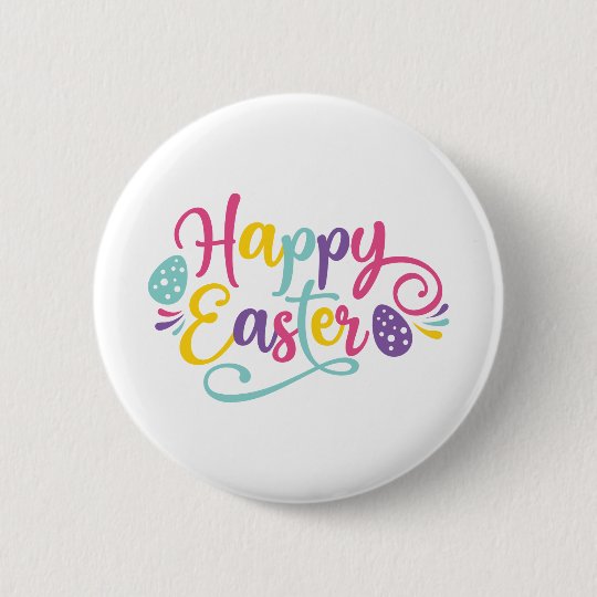 Happy Easter saying Button | Zazzle.com
