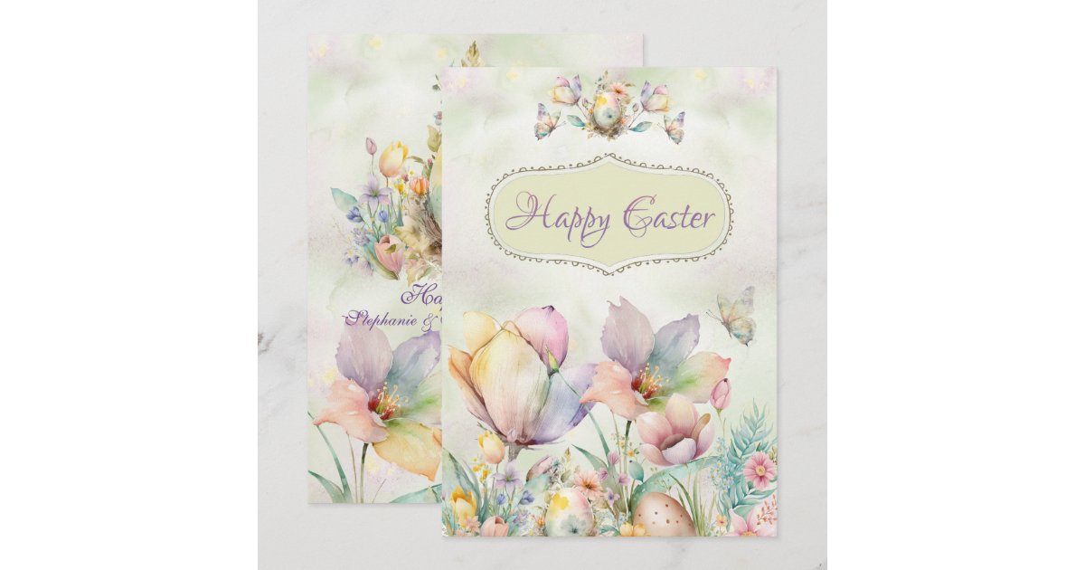 Happy Easter Sophisticated Card | Zazzle