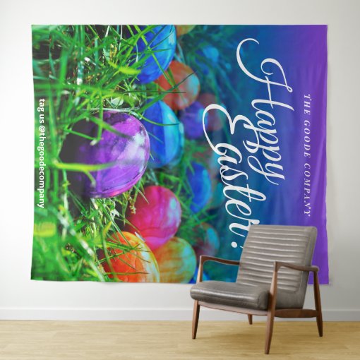 Happy Easter Spring Egg Hunt | Photo Backdrop | Zazzle
