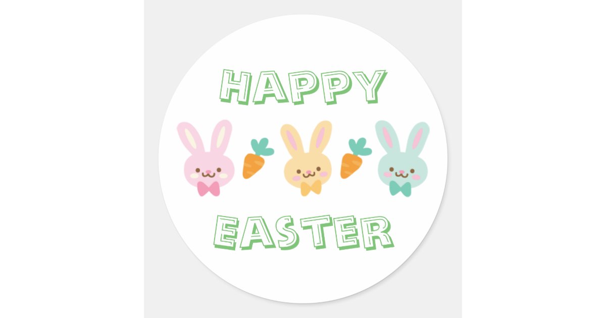 Happy Easter Sticker | Zazzle