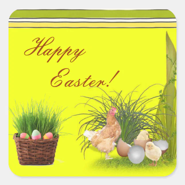 Happy Easter Sticker | Zazzle